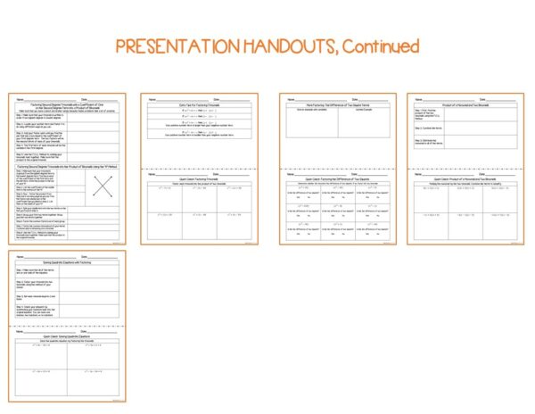 Introduction to Polynomials - Algebra Guided Note-Taking Activities ...