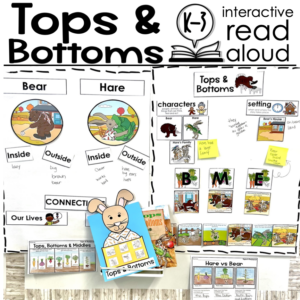 Tops and Bottoms Interactive Read Aloud | Spring RETELL + Sequencing ...