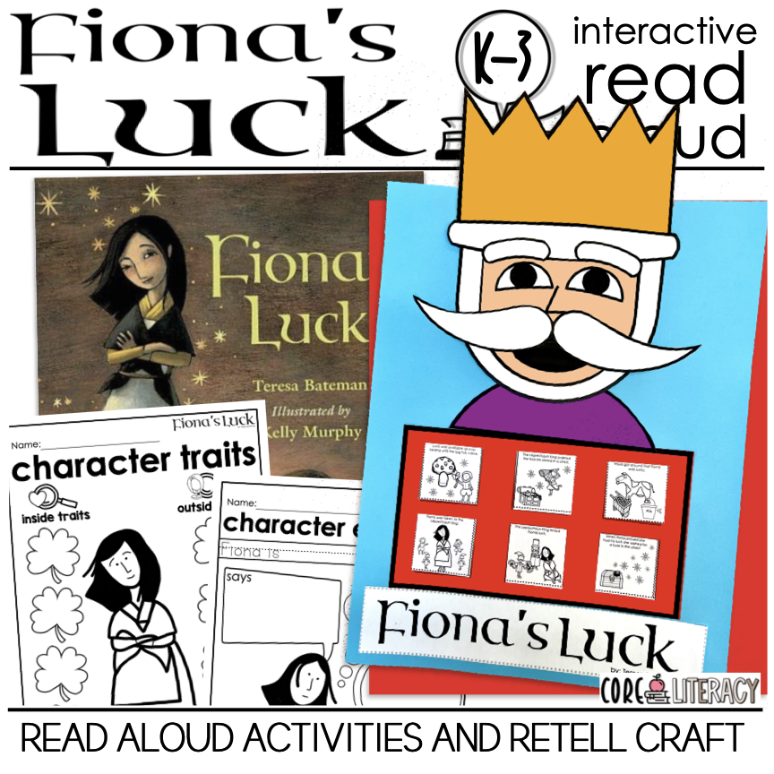 Fiona's Luck Read Aloud Activities RETELL + Sequencing Craft | St ...