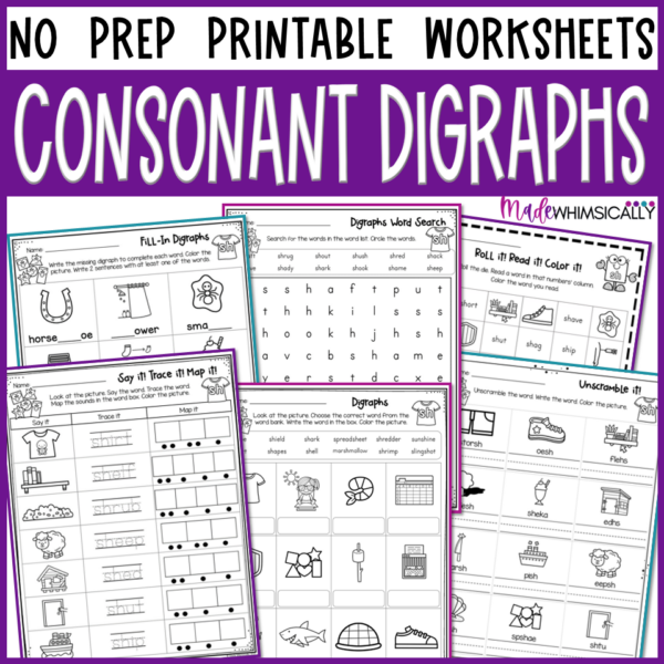 Digraphs Worksheets and Printable Phonics Activities | Made By Teachers