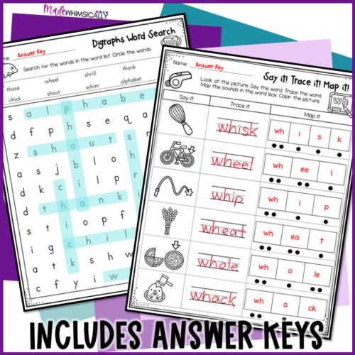 Digraphs Worksheets and Printable Phonics Activities | Made By Teachers