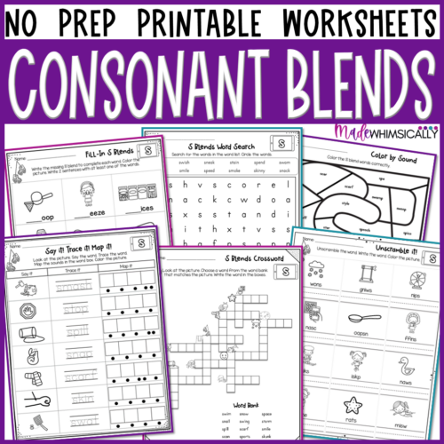 Blends Worksheets – Consonant Blends and Phonics Activities | Made By ...