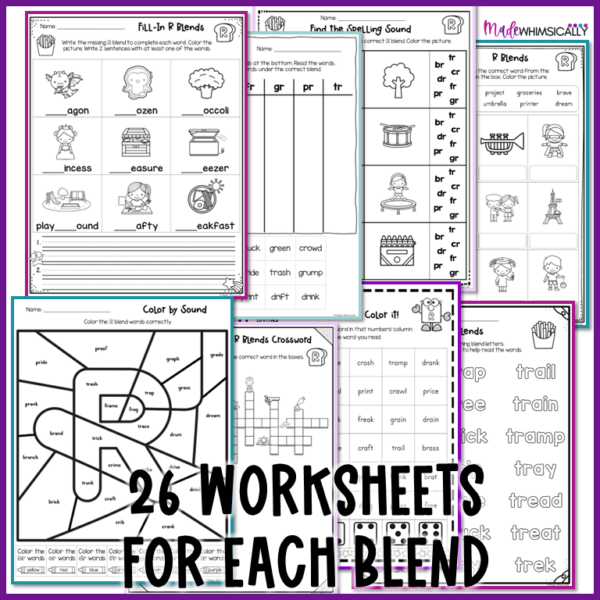 Blends Worksheets – Consonant Blends and Phonics Activities - Made By ...