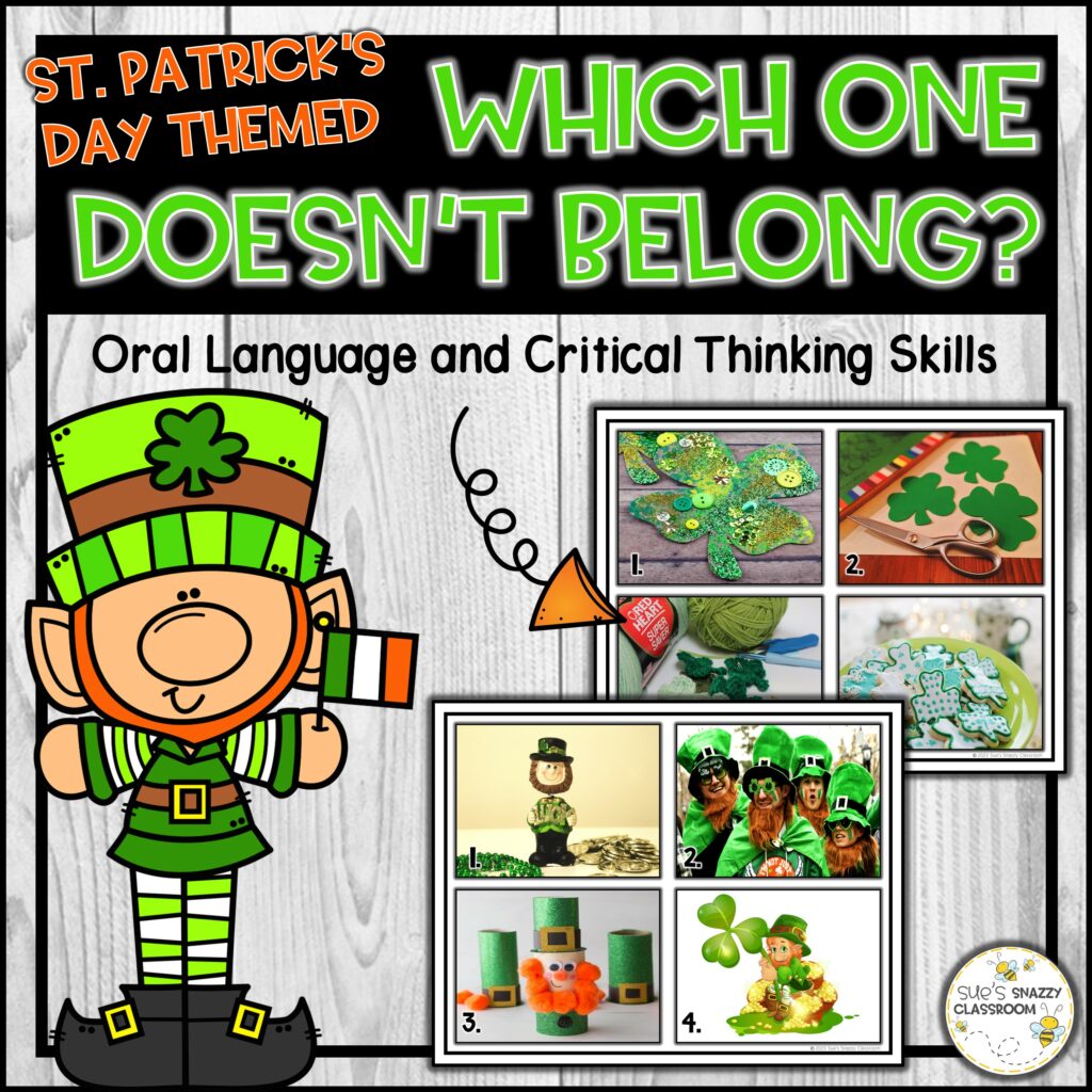 St. Patrick's Day Which One Doesn't Belong | Critical Thinking Skills ...
