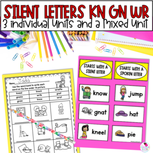 Silent Letters - KN GN WR - Word Sorts - Phonics Worksheets - Made By ...