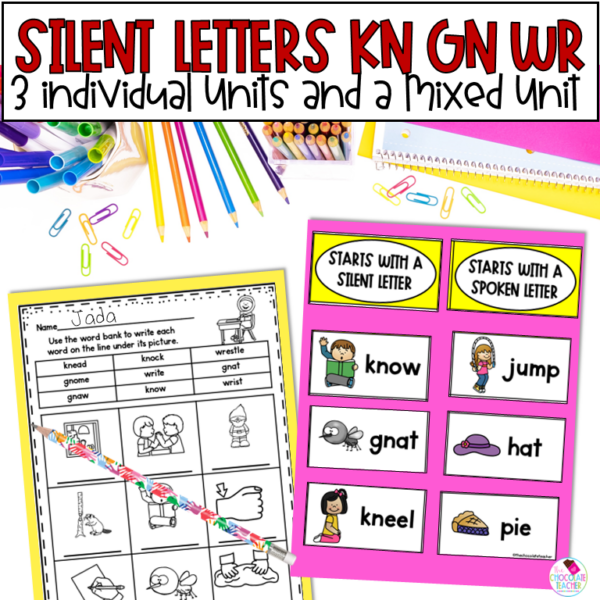 Silent Letters - KN GN WR - Word Sorts - Phonics Worksheets | Made By ...