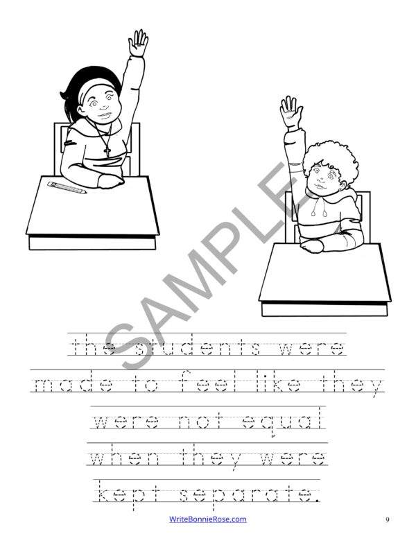 Ruby Bridges Coloring Book-Level B | Made By Teachers