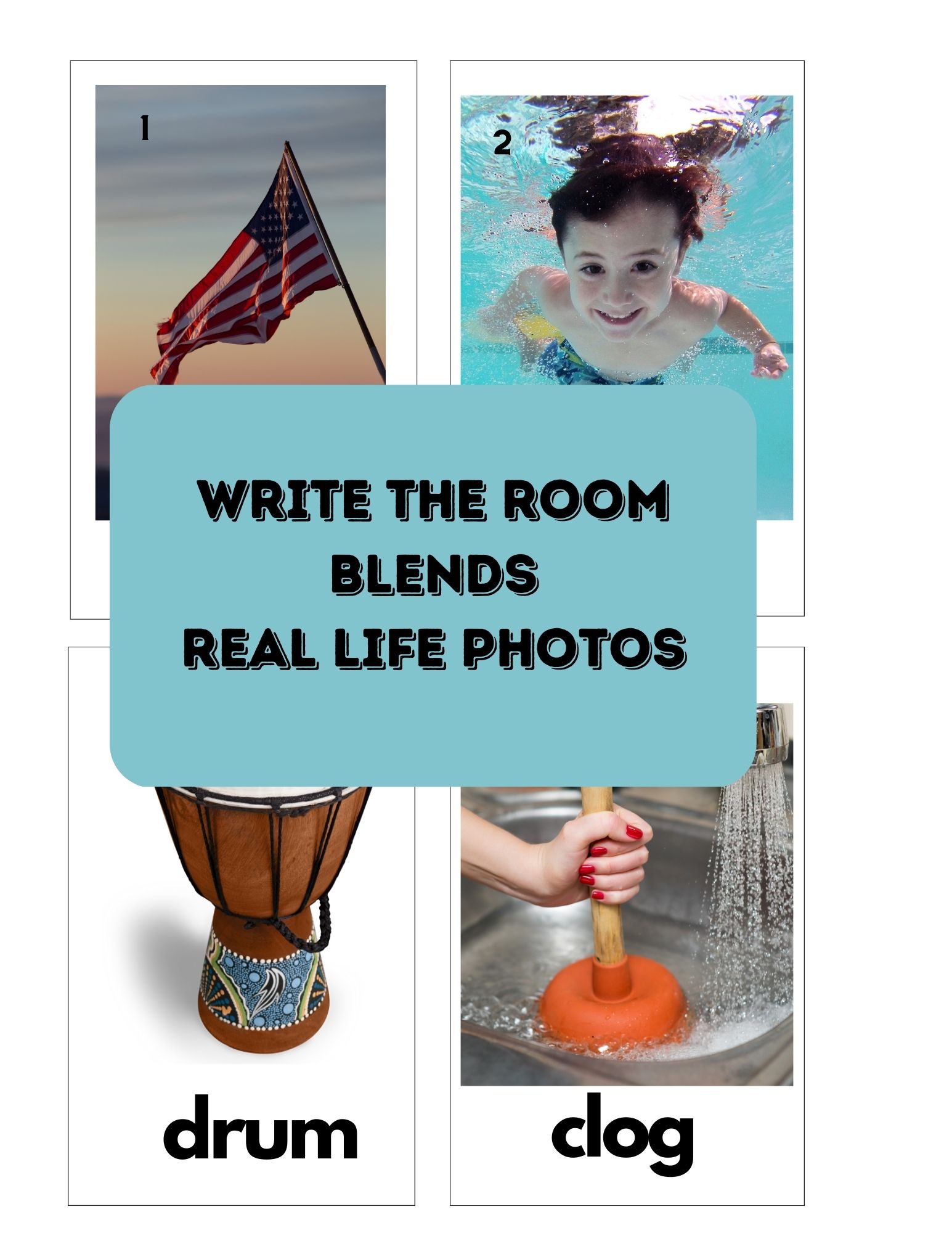 Write the Room Blends Centers Reading Block Writing Skills K-2nd Grade ...