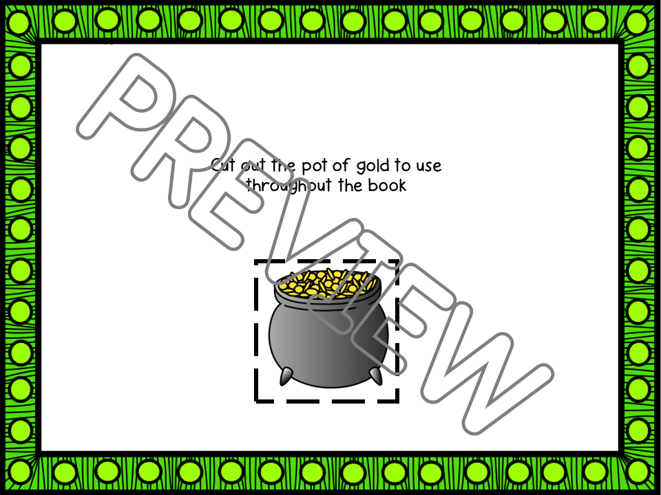 St. Patrick's Day Positional Word Book for Preschool and PreK | Made By ...