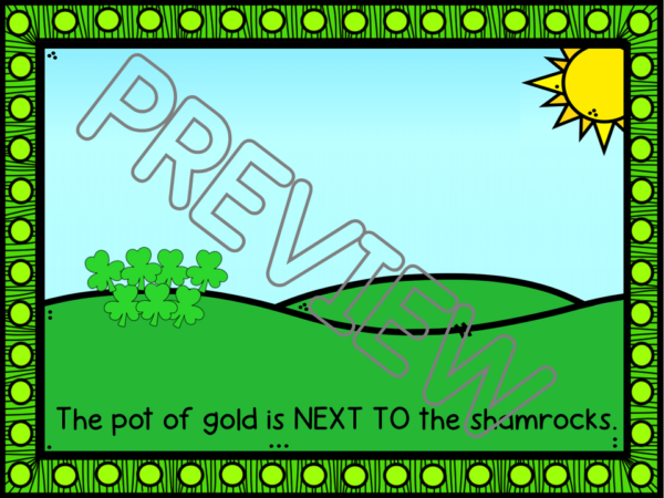 St. Patrick's Day Positional Word Book for Preschool and PreK | Made By ...