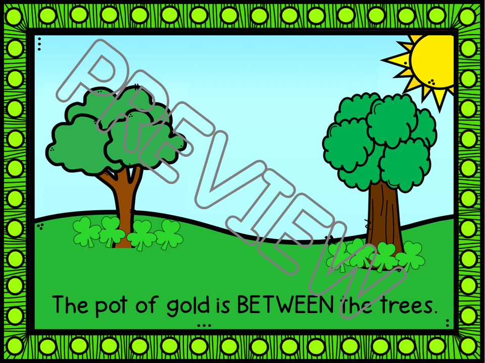 St. Patrick's Day Positional Word Book for Preschool and PreK | Made By ...