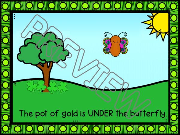 St. Patrick's Day Positional Word Book for Preschool and PreK | Made By ...