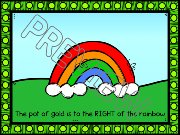 St. Patrick's Day Positional Word Book for Preschool and PreK | Made By ...