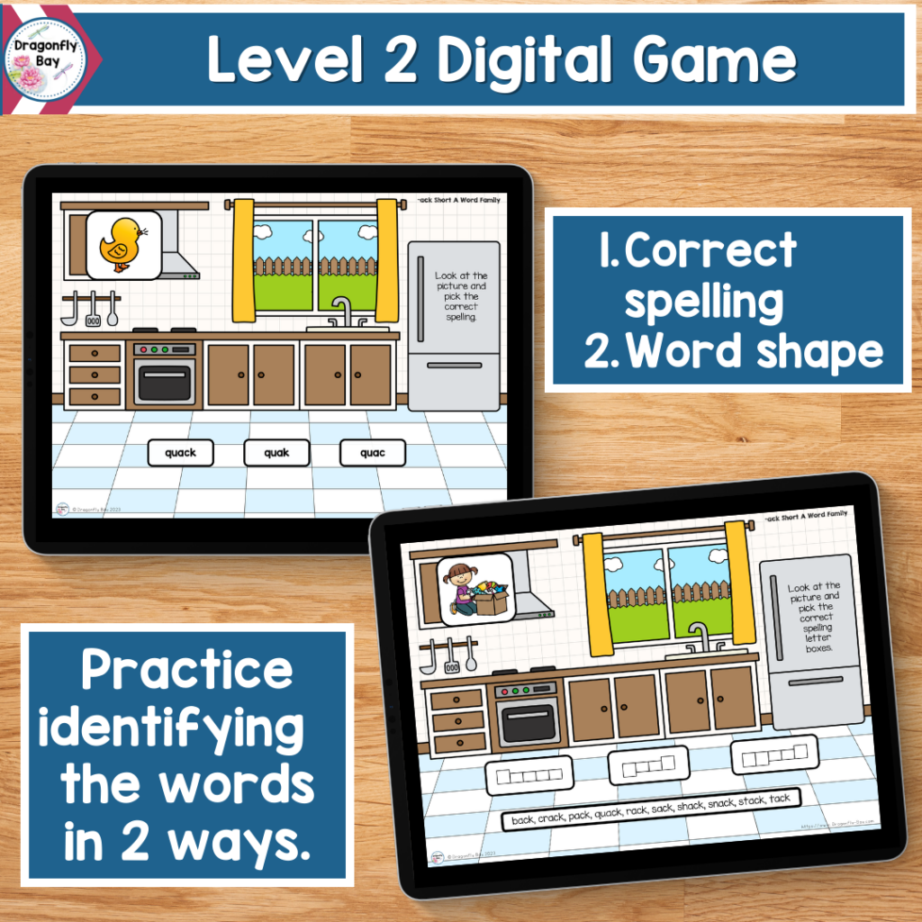 ack Short A Word Family Phonics Digital Game for PowerPoint™ Google ...