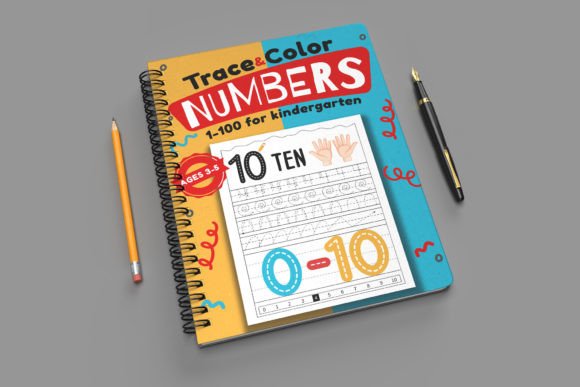 Numbers Trace and Color Workbook | Made By Teachers