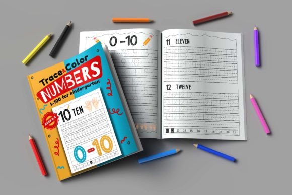 Numbers Trace and Color Workbook | Made By Teachers