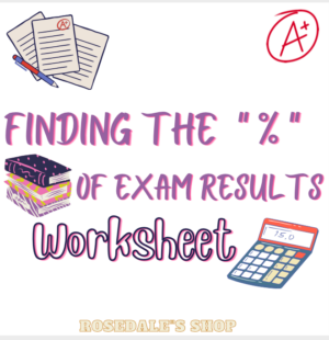Worksheet Finding a Percentage of Exam Results | Made By Teachers