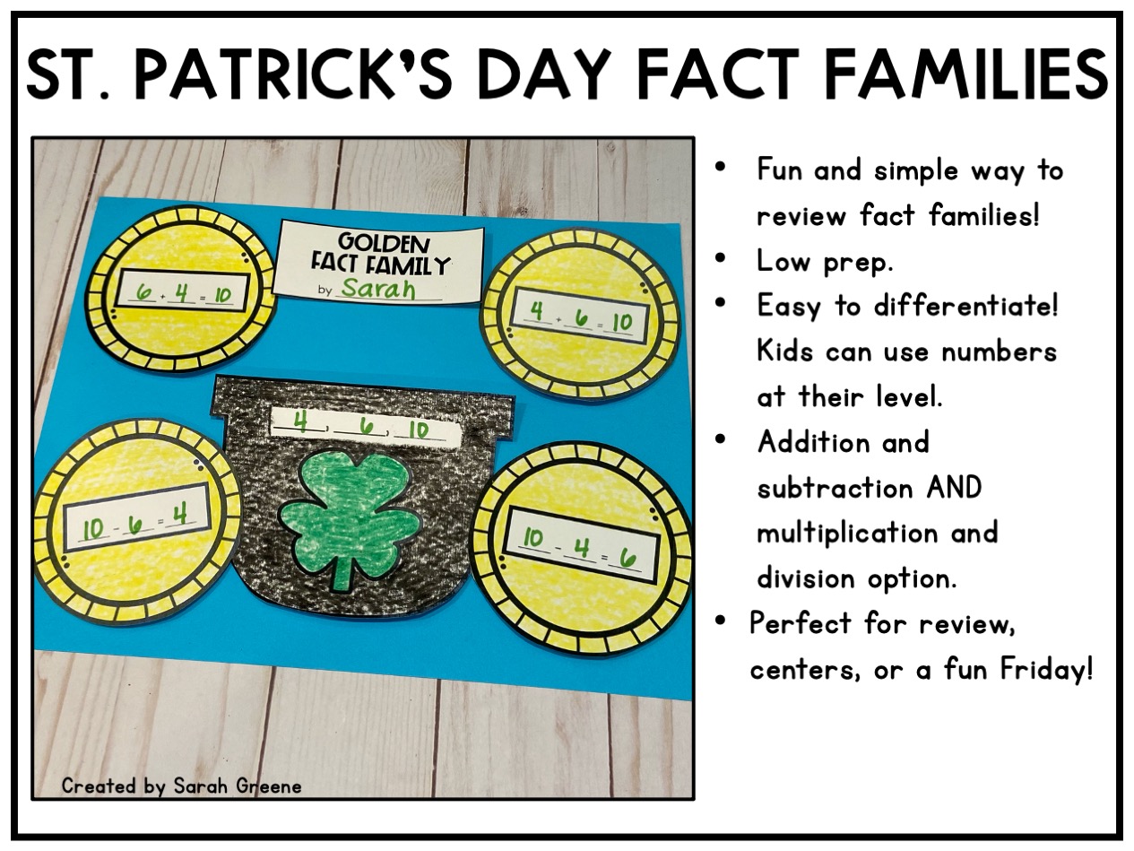 St. Patrick's Day Fact Family Craft | Made By Teachers