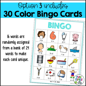 CVC Bingo Games | CVC Short i Words | No Prep Phonics Games | Made By ...