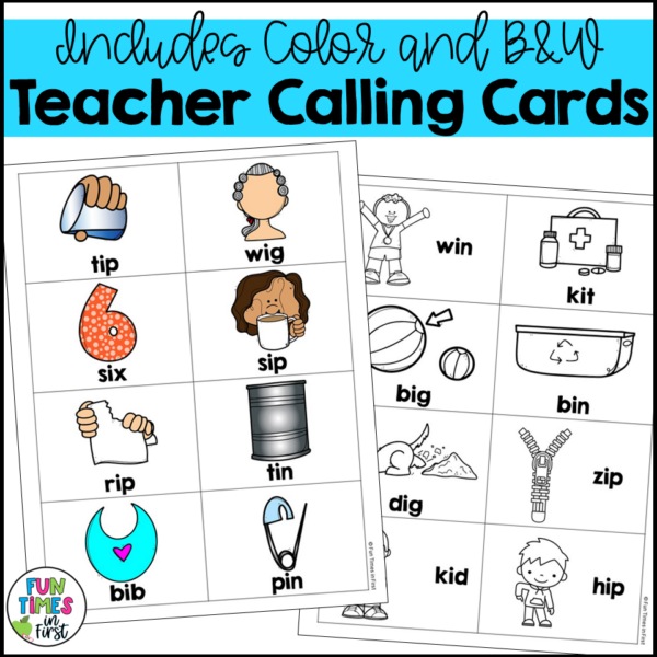 CVC Bingo Games | CVC Short i Words | No Prep Phonics Games | Made By ...