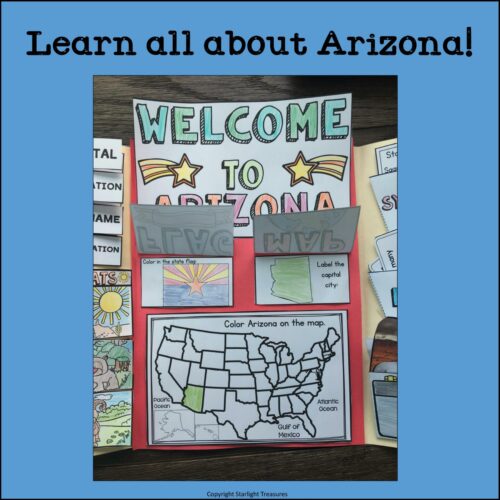 Arizona Lapbook for Early Learners - A State Study | Made By Teachers