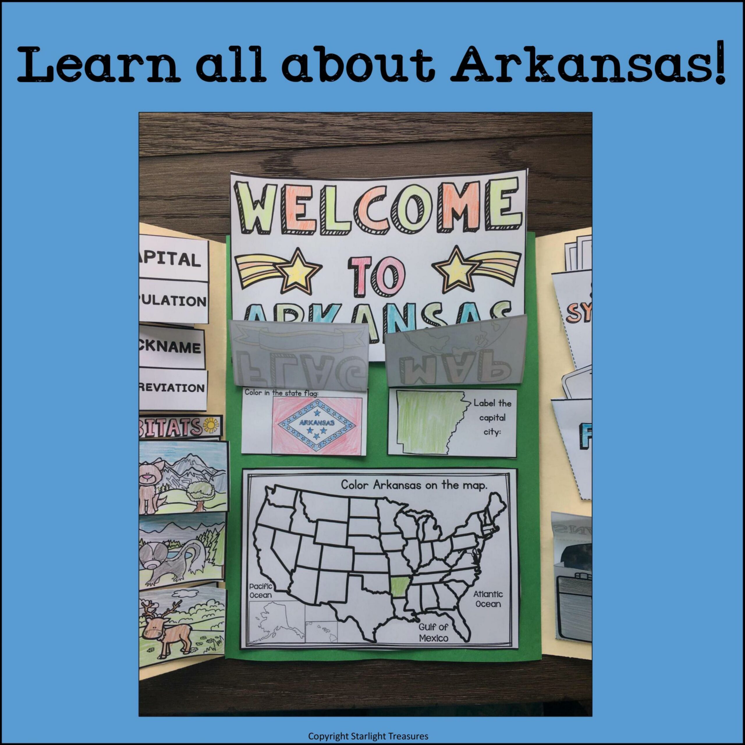 Arkansas Lapbook for Early Learners - A State Study | Made By Teachers