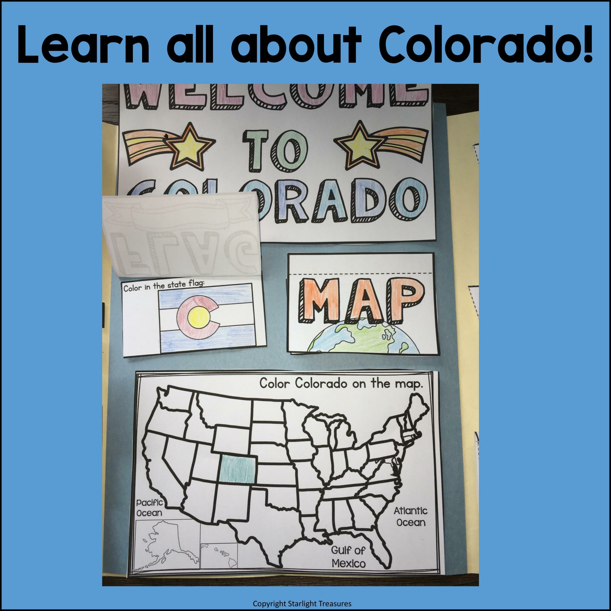 Colorado Lapbook for Early Learners - A State Study | Made By Teachers