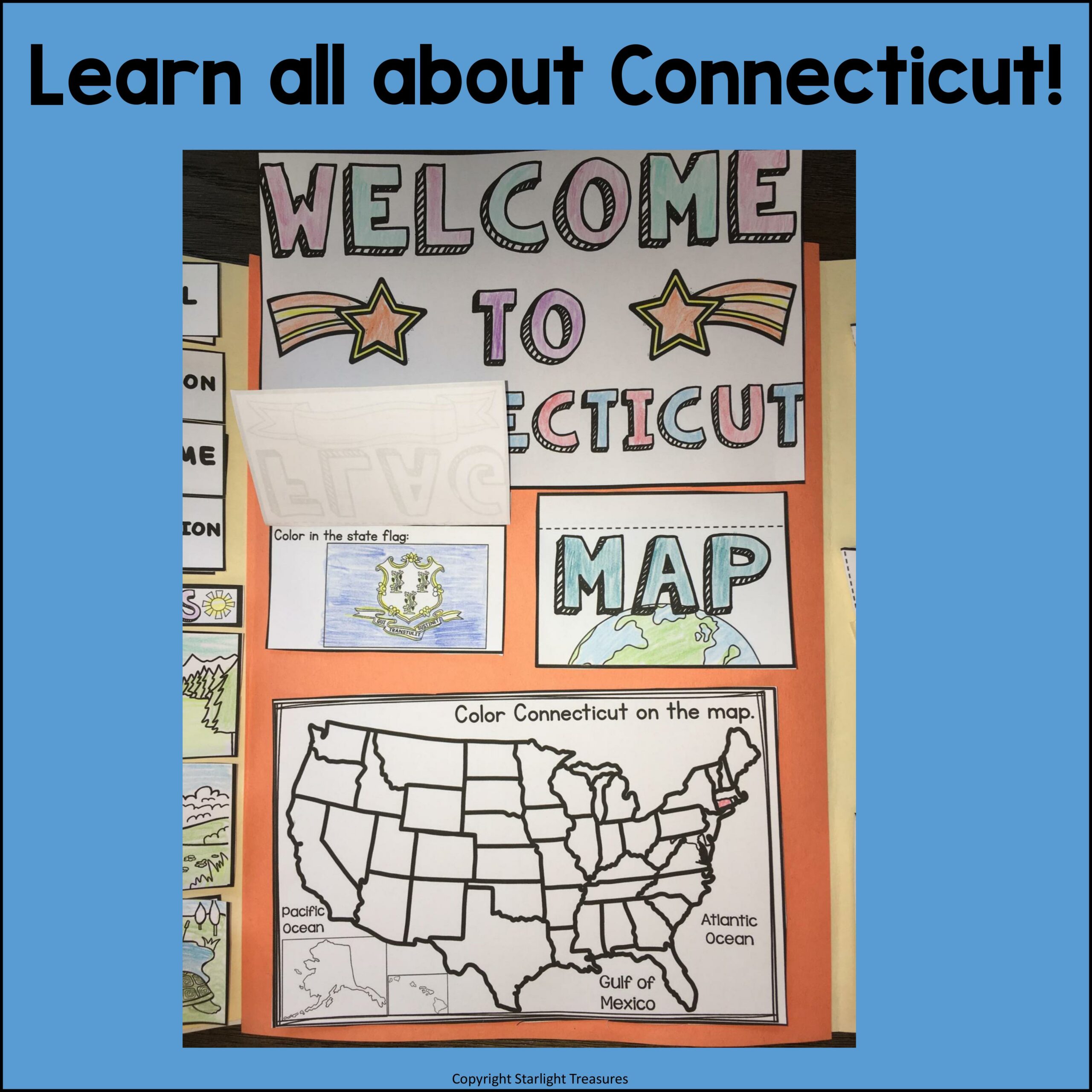 Connecticut Lapbook for Early Learners - A State Study | Made By Teachers