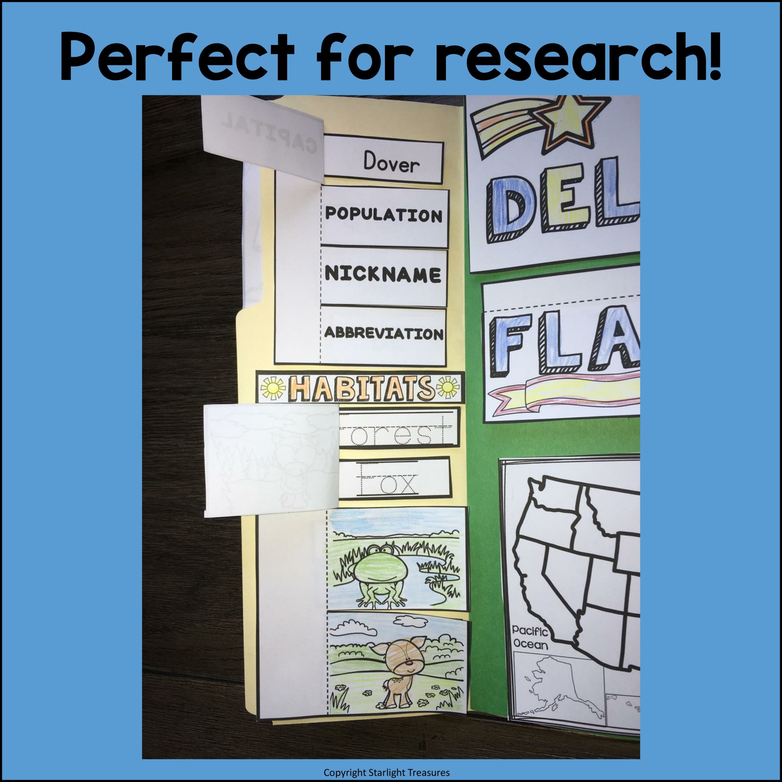 Delaware Lapbook for Early Learners - A State Study | Made By Teachers