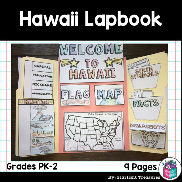 Hawaii Lapbook for Early Learners - A State Study | Made By Teachers