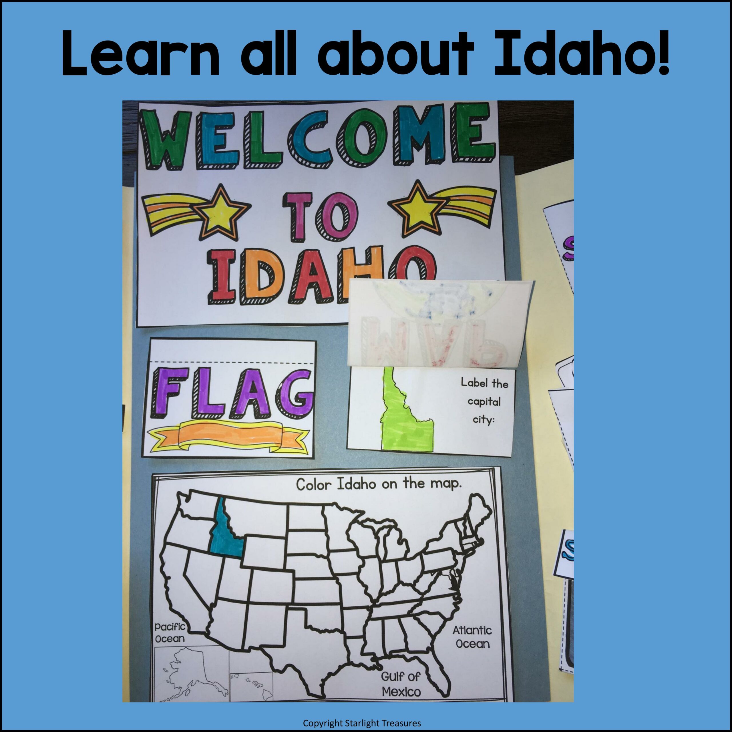 Idaho Lapbook for Early Learners - A State Study | Made By Teachers
