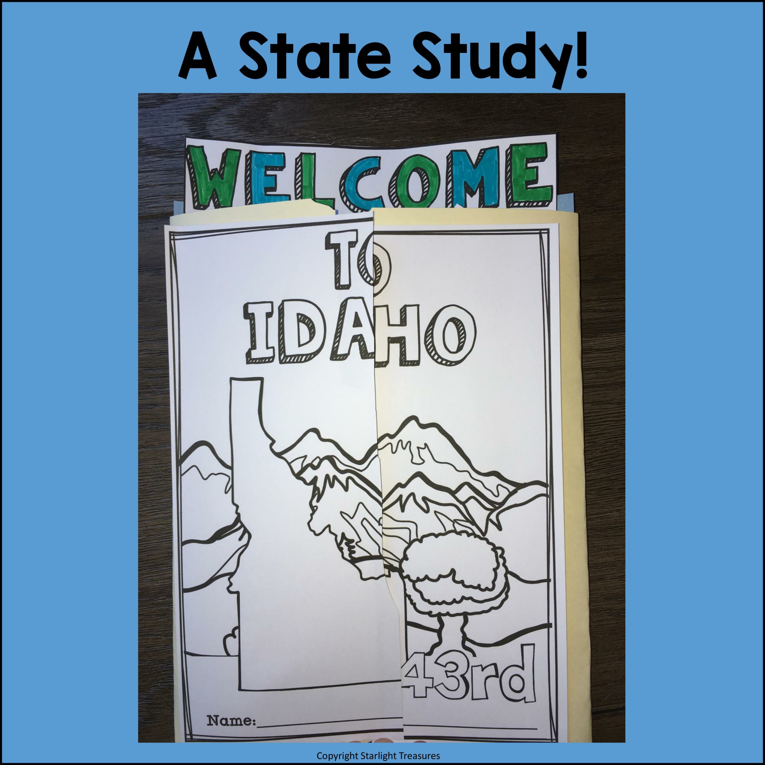 Idaho Lapbook for Early Learners - A State Study | Made By Teachers