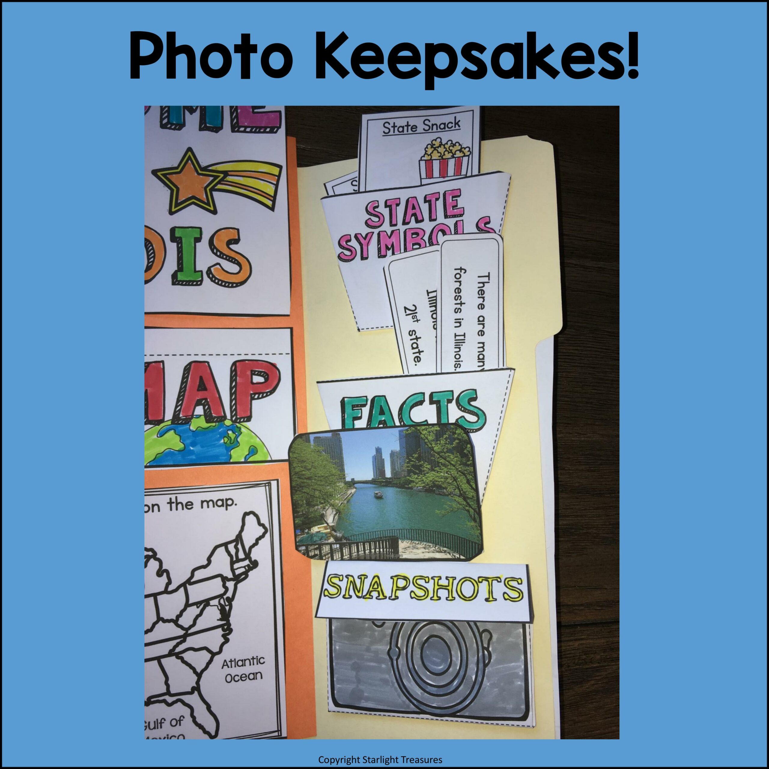 Illinois Lapbook for Early Learners - A State Study | Made By Teachers