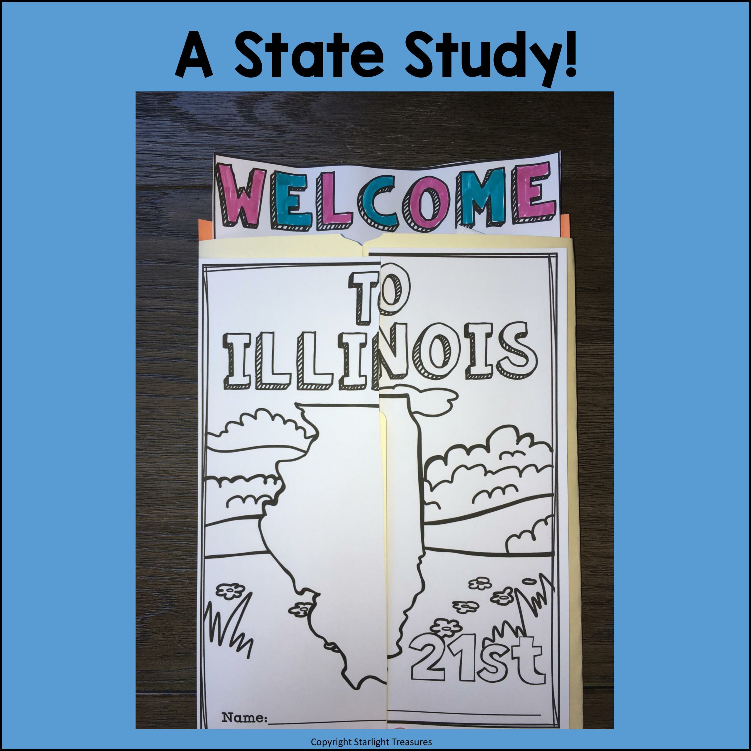 Illinois Lapbook for Early Learners - A State Study | Made By Teachers