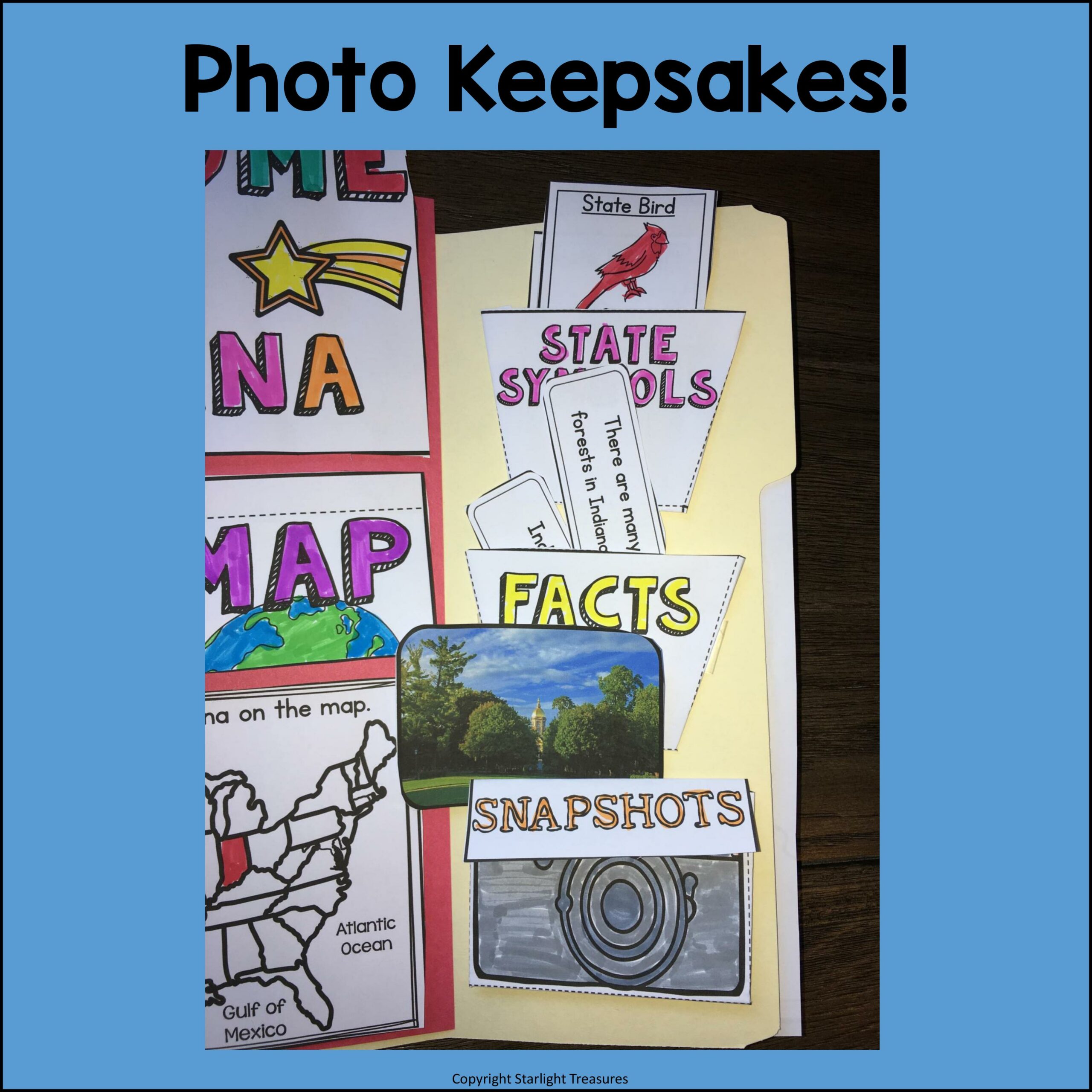 Indiana Lapbook for Early Learners - A State Study | Made By Teachers