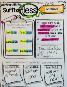 Suffixes - Orton Gillingham Morphology | Made By Teachers