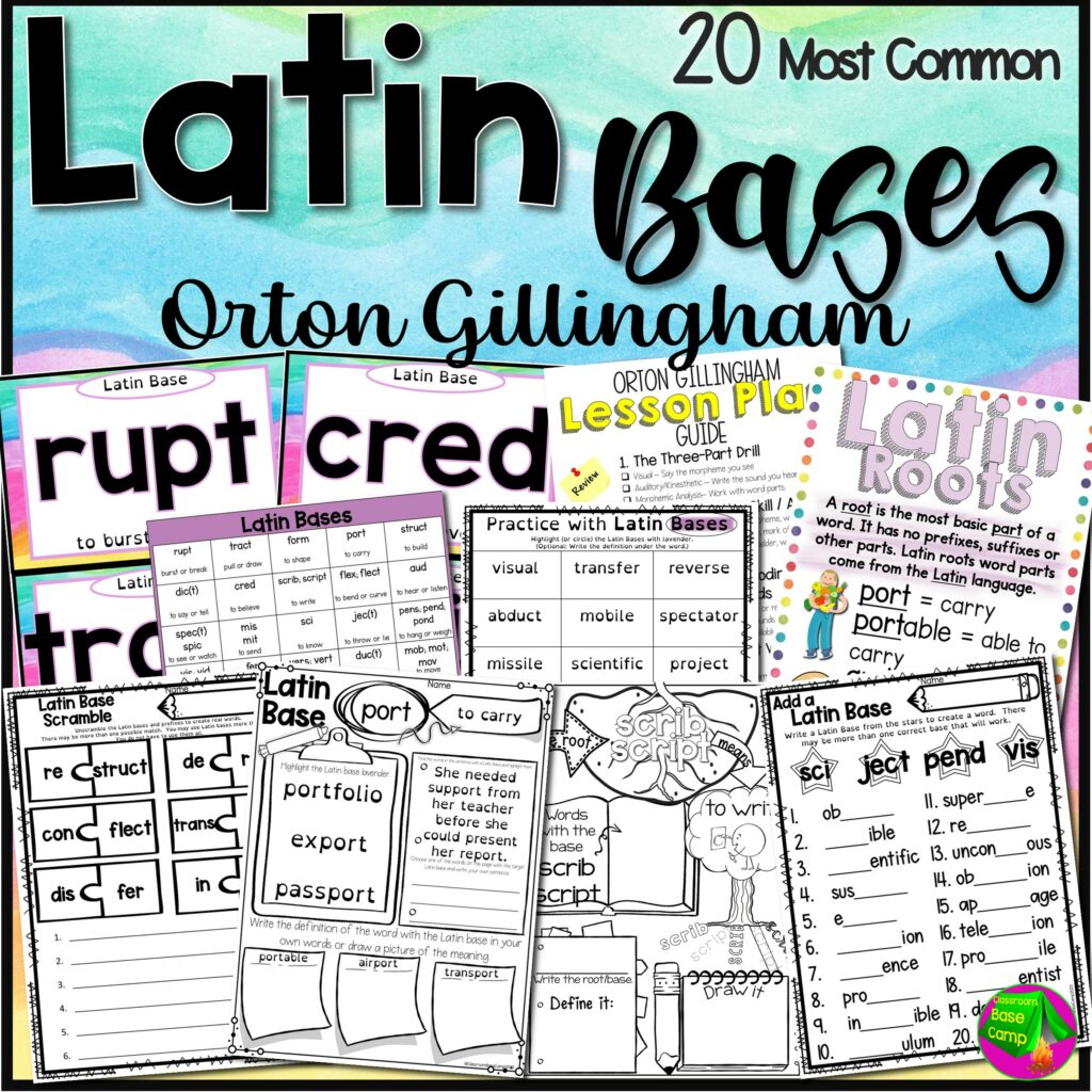 Latin Roots - Latin Bases Orton Gillingham | Made By Teachers