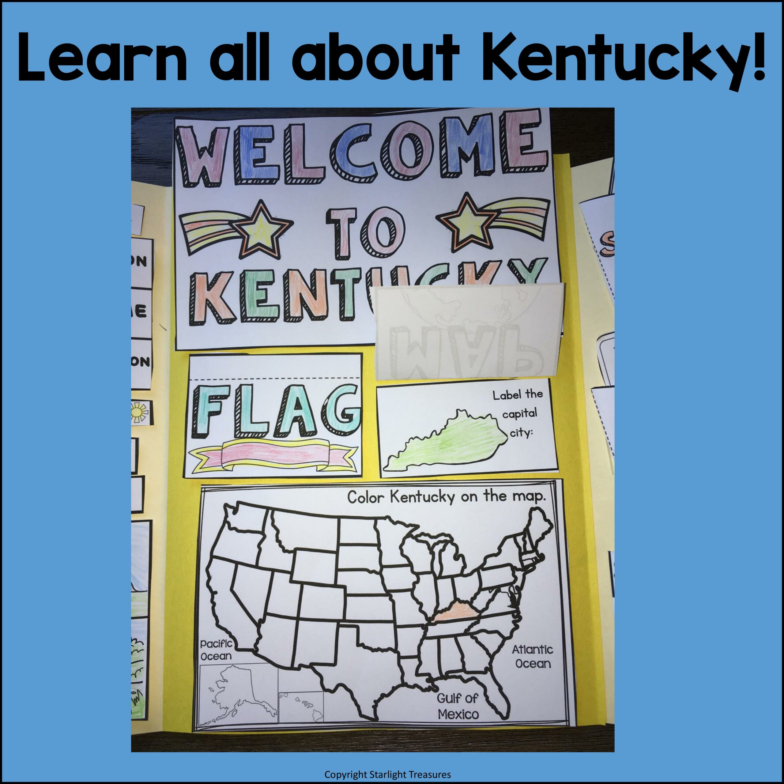 Kentucky Lapbook for Early Learners - A State Study | Made By Teachers