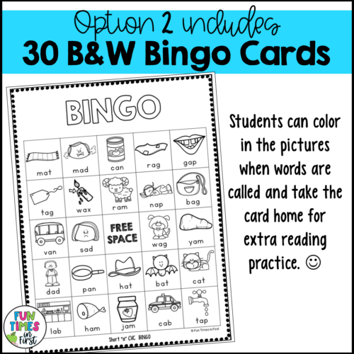 CVC Bingo Games | CVC Short A Words | No Prep Phonics Games | Made By ...