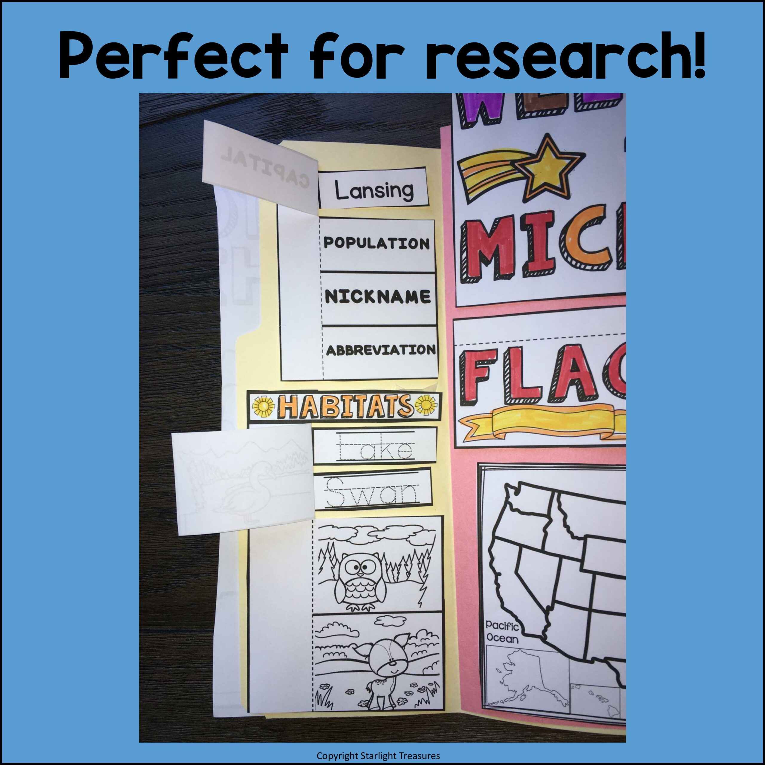 Michigan Lapbook for Early Learners - A State Study | Made By Teachers