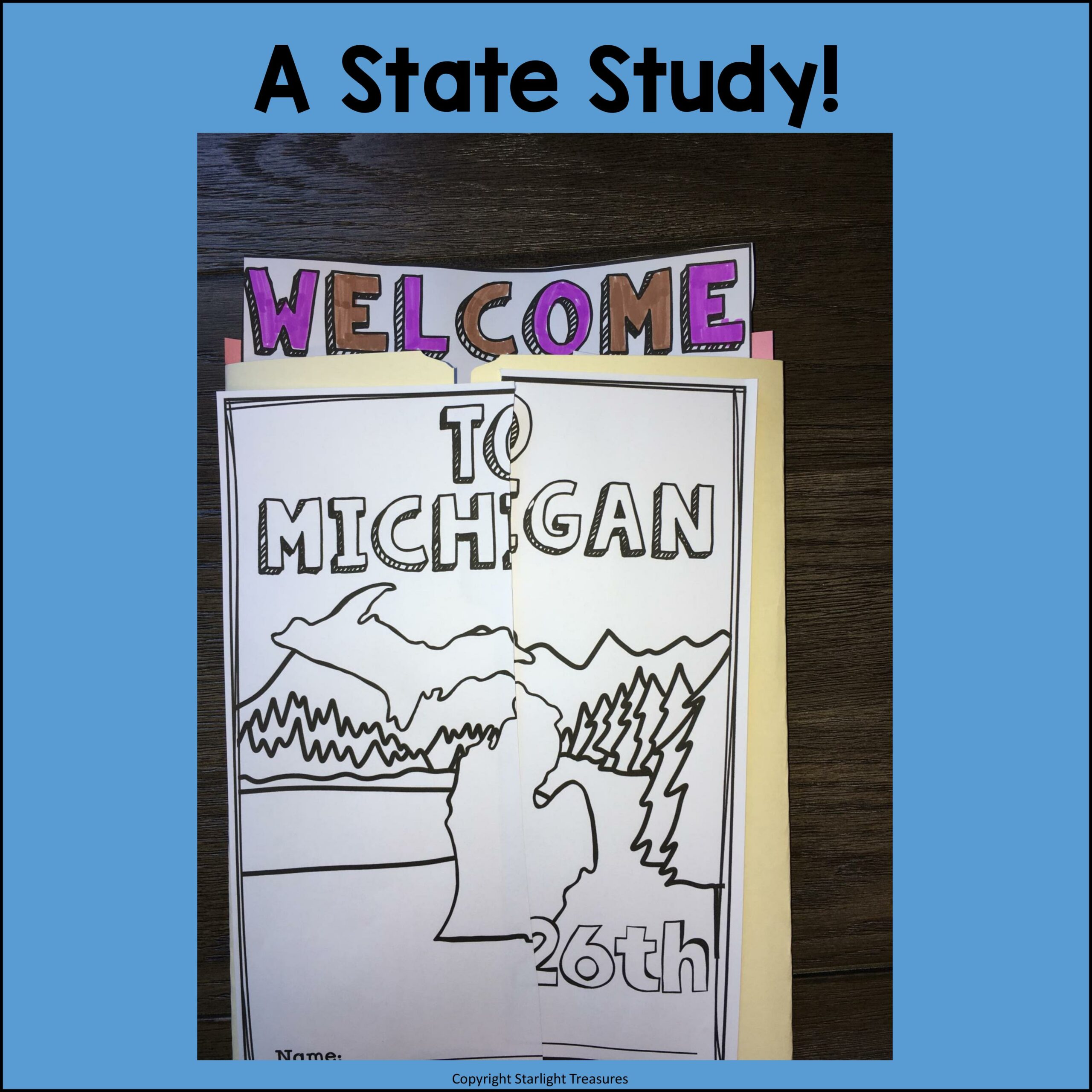 Michigan Lapbook for Early Learners - A State Study | Made By Teachers