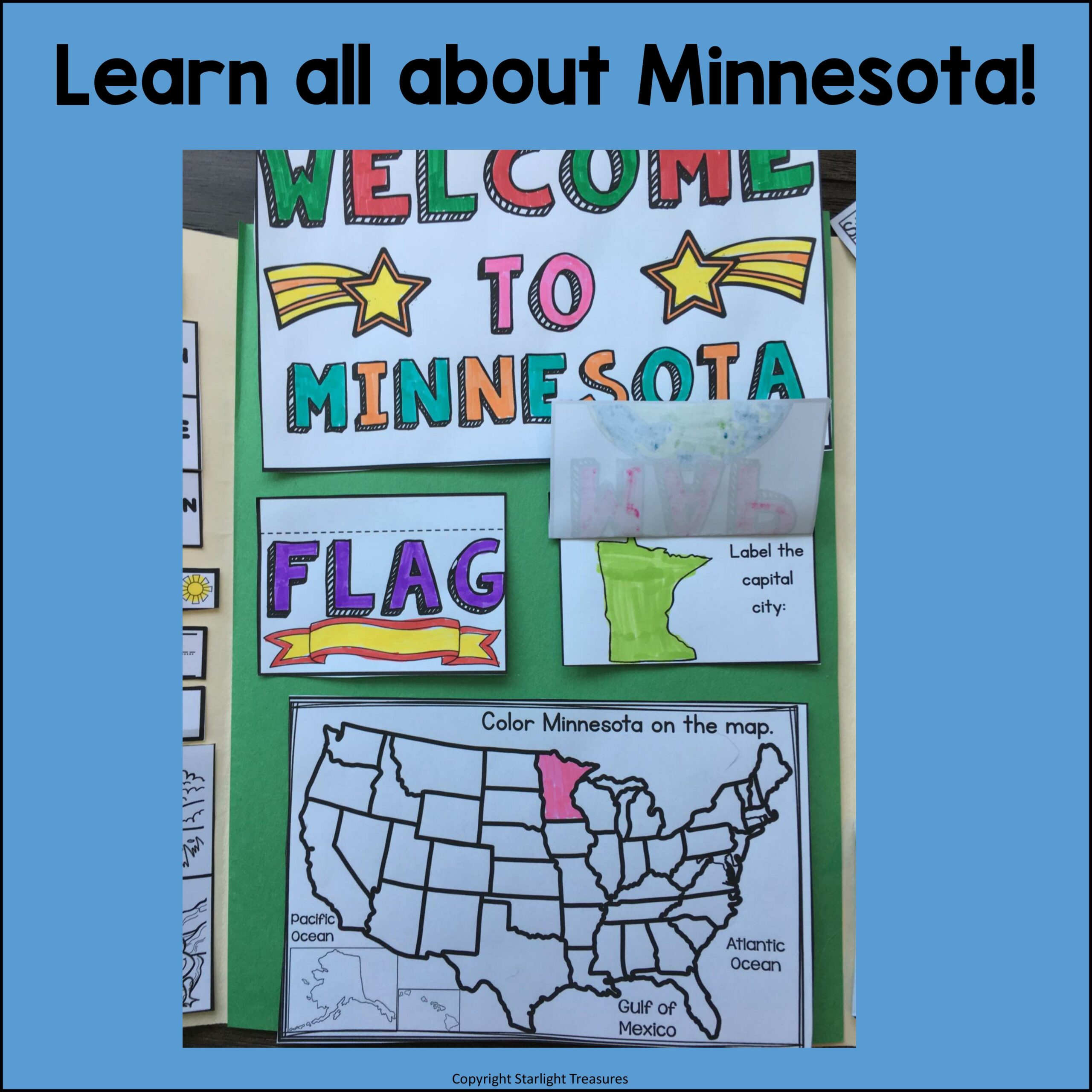 Minnesota Lapbook for Early Learners - A State Study | Made By Teachers