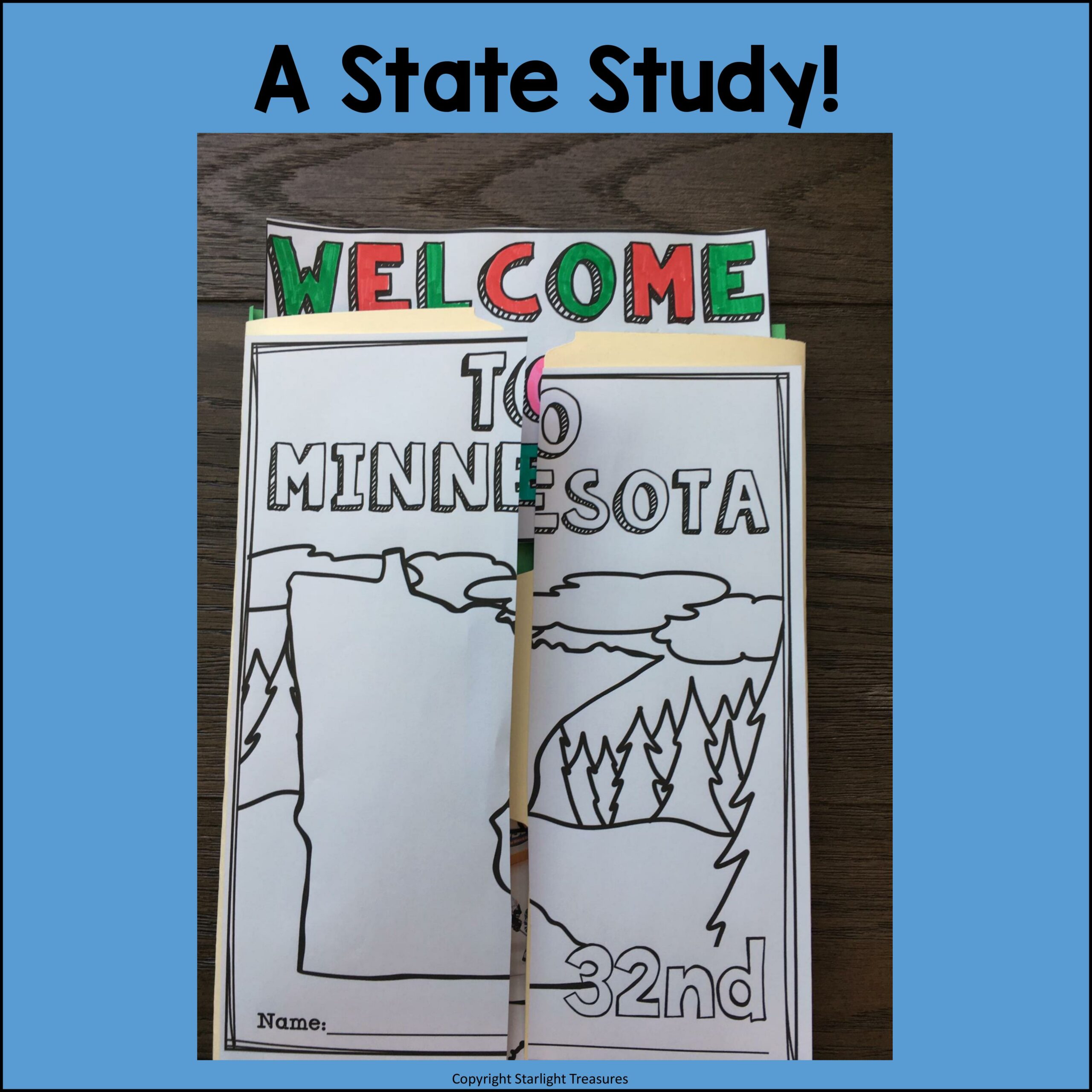 Minnesota Lapbook for Early Learners - A State Study | Made By Teachers