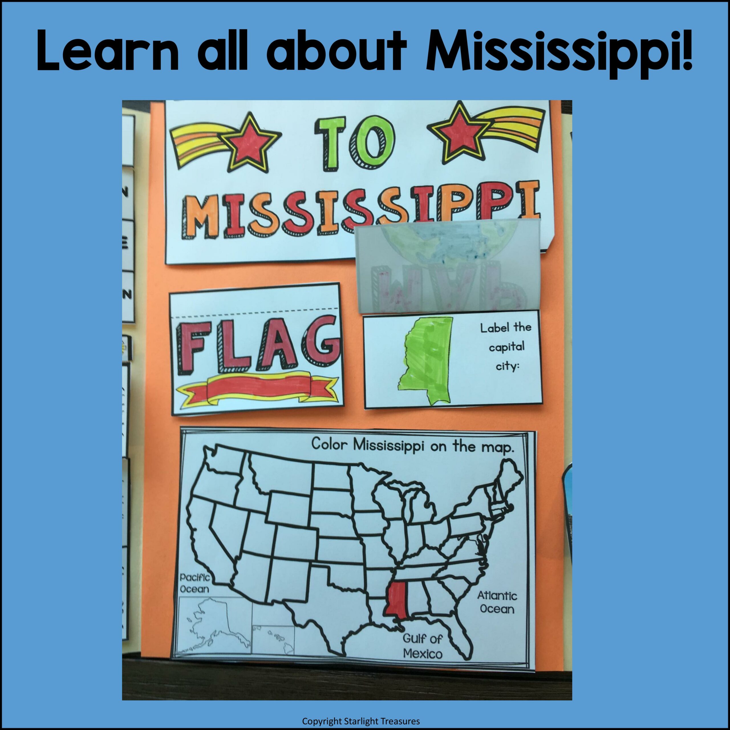Mississippi Lapbook for Early Learners - A State Study | Made By Teachers