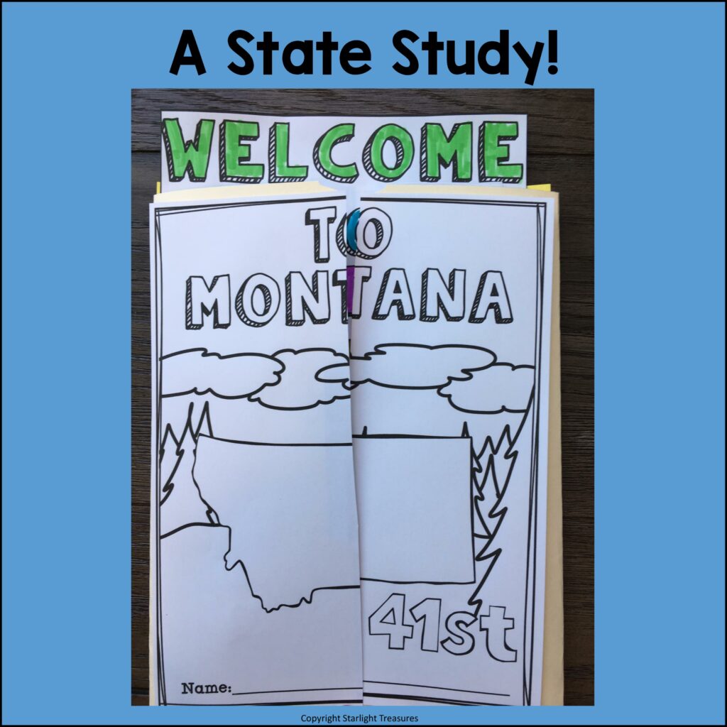 Montana Lapbook for Early Learners - A State Study | Made By Teachers
