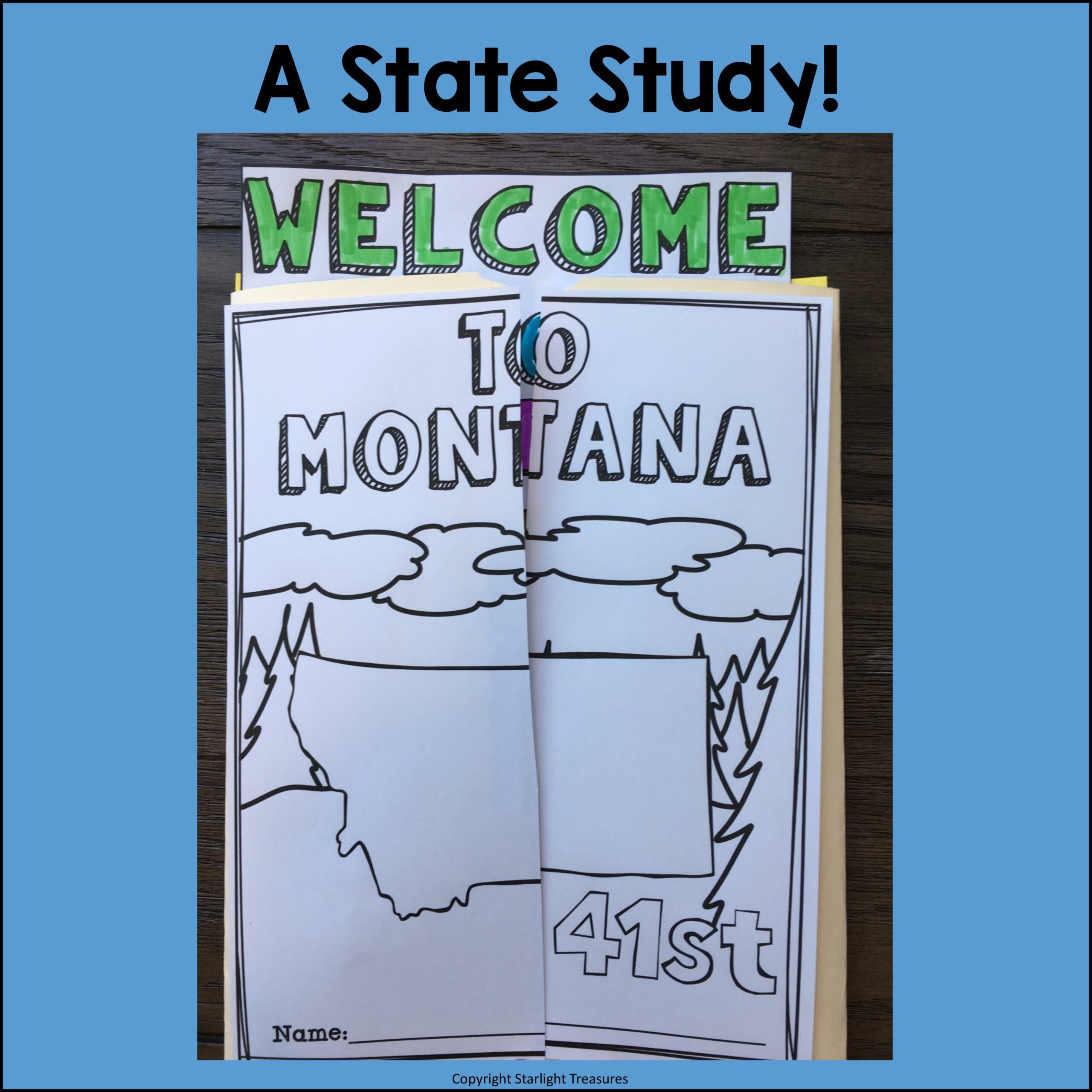 Montana Lapbook for Early Learners - A State Study | Made By Teachers