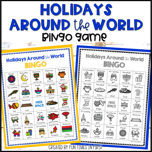Holidays Around the World Bingo Game | Made By Teachers