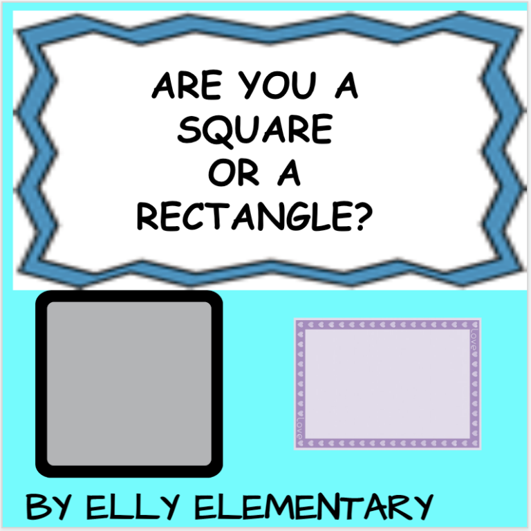 ARE YOU A SQUARE OR RECTANGLE? - GEOMETRY & MEASUREMENT ACTIVITY | Made ...