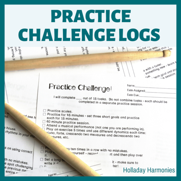 Music Practice Challenge Logs | Practice Logs for Band | Made By Teachers