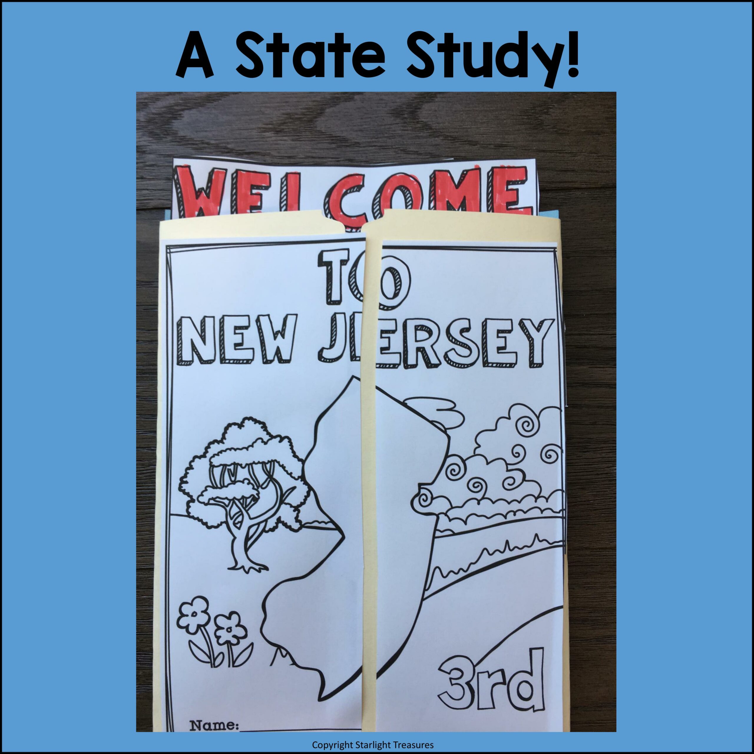 New Jersey Lapbook for Early Learners - A State Study | Made By Teachers